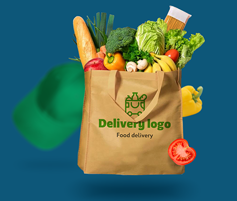 Make a delivery logo in 5 minutes! Corporate identity and brand book.